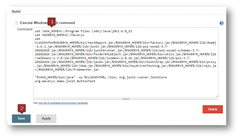 Easy and fast CI with Jenkins & Windows batch command - Maveryx